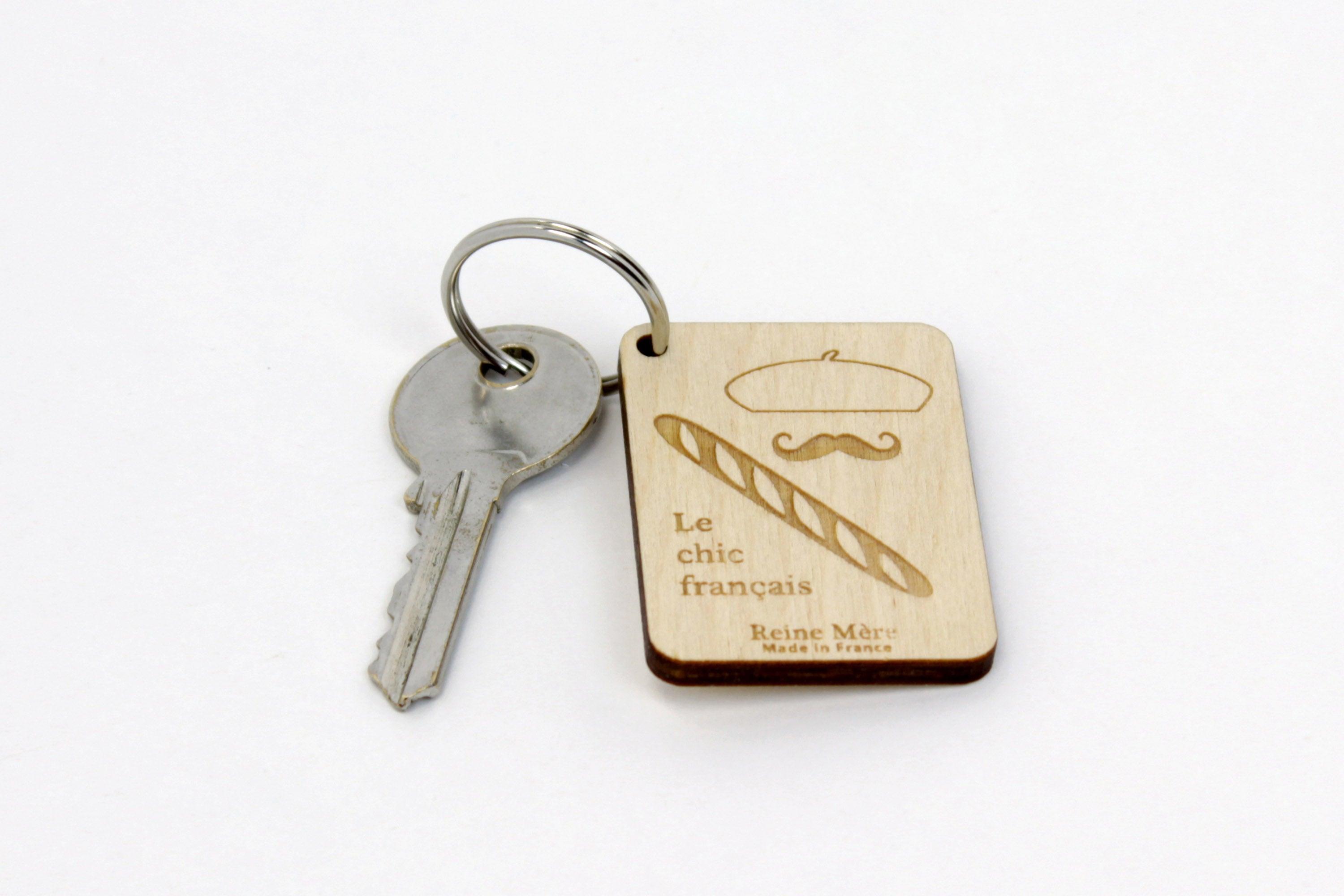 Porte-clés en bois - Collection France - Made in France – Reine Mère